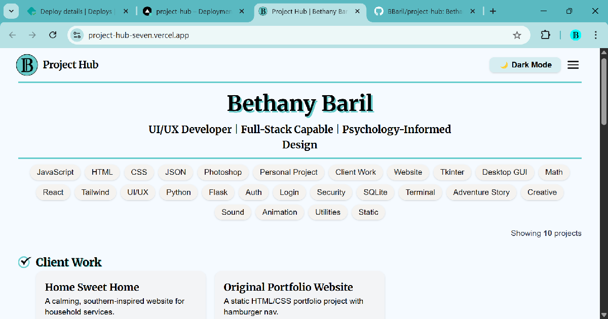 Project Hub | Bethany Baril